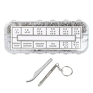 Okuyonic Repair Screws Set, Reliable Convenient Glasses Screws for Tablet