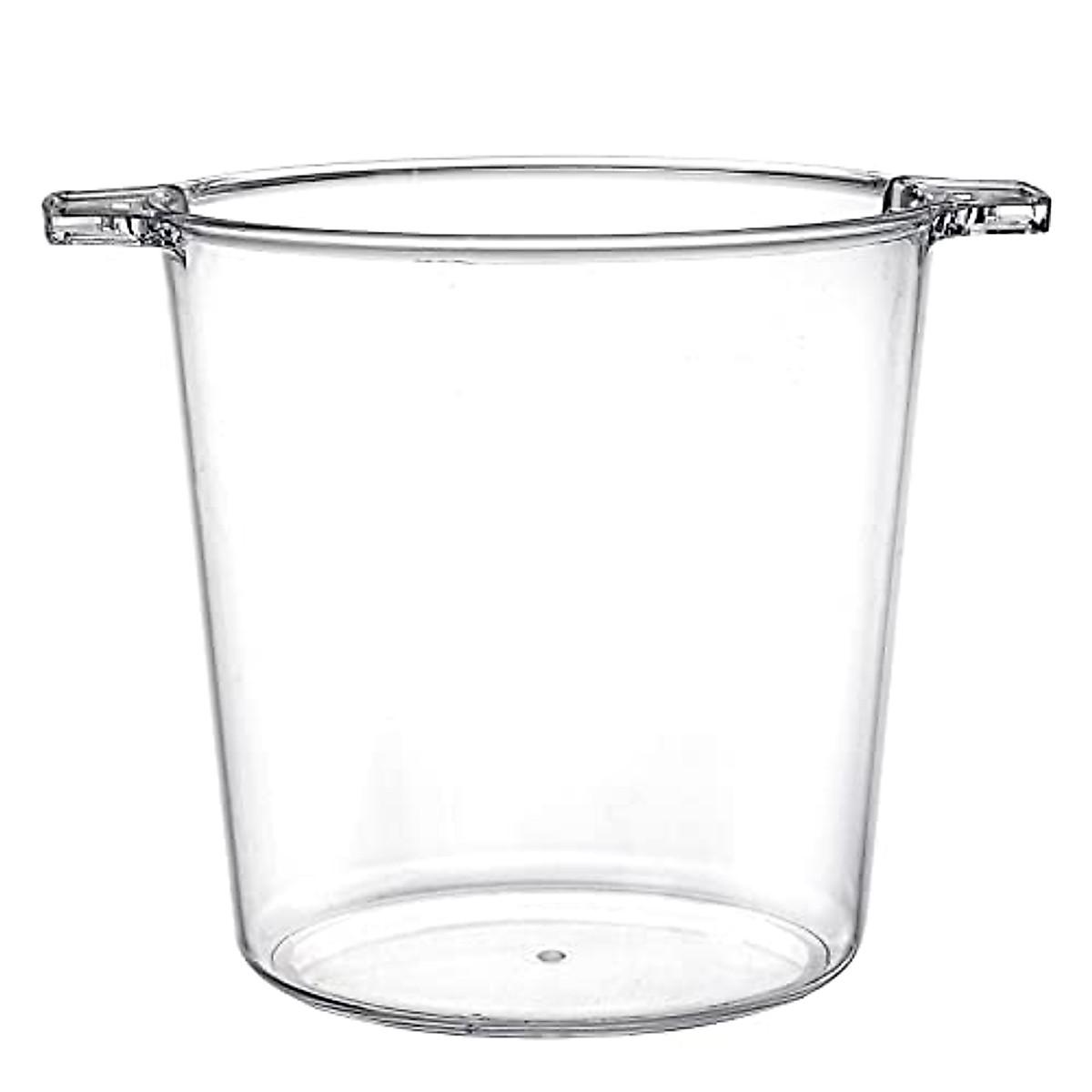 Suwimut 2 Pack Ice Bucket, 5L Large Clear Plastic Drink Bucket Beverage Storage Tub Wine Champagne Beer Bucket for Parties and Home Bar