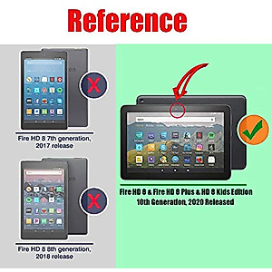 EpicGadget Case for Amazon Fire HD 8 / Fire HD 8 Plus (10th Generation, 2020 Released) - Lightweight Tri-fold Stand Auto Wake/Sleep Folio Cover Case + 1 Screen Protector and 1 Stylus (Navy Blue)