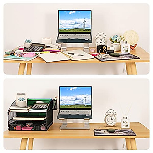 Desk File Organizer with Drawer and Pen Holder,Paper Letter Tray Organizer,Mesh Desktop File Folder Hoder Organizer, Metal Document File Tray,One means Whole.