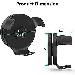 WALI Wall Mount for Echo Dot 3rd Generation, Speaker Bracket Holder with Cable Management for Dot 3rd GenerationSmart Home Speaker Assistant (SWM-EH-03B), Black