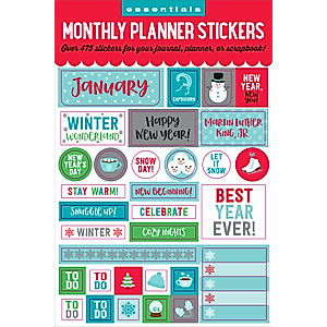 Essentials Month By Month Planner Stickers (set of 475 stickers)