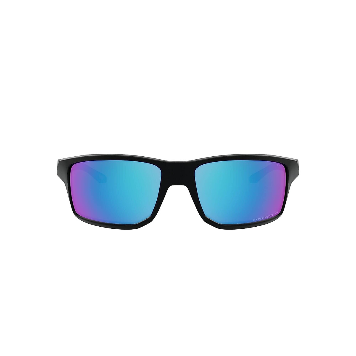 Oakley Men's OO9449 Gibston Square Sunglasses, Matte Black Silver Icon/Prizm Sapphire Iridium Polarized, 60 mm