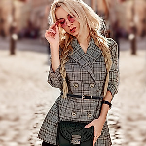 Uoeo Set of 10 Womens Thin Belts Women Skinny PU Leather Belt Adjustable Thin Waist Belt