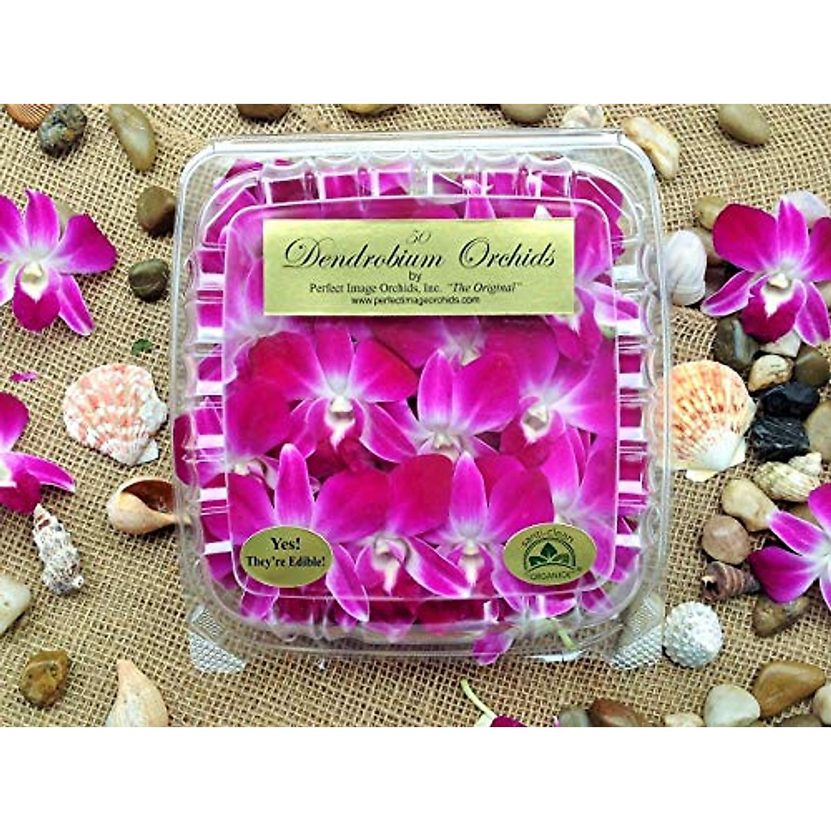 Edible Orchids - 50 Count (Pack of 4)