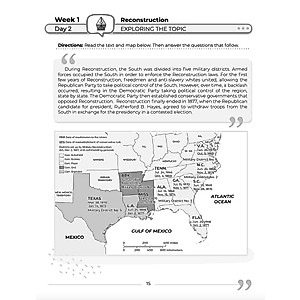 8th Grade Social Studies: Daily Practice Workbook | 20 Weeks of Fun Activities | History | Civic and Government | Geography | Economics | + Video Explanations for Each Question
