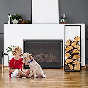 HOMWMPA Fireplace Screen, Mesh Fireplace Cover, Baby Proof to Prevent Baby and Pet Near Idle Fireplace, Fireplace Safe Mesh, 45" W x 34" H