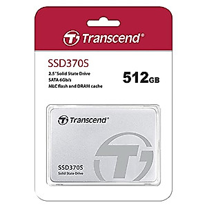 Transcend 512GB MLC SATA III 6Gb/s 2.5" Solid State Drive 370 (TS512GSSD370S),Silver