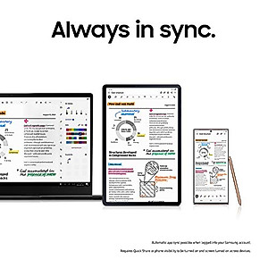 SAMSUNG Galaxy Tab S7+ (5G Tablet) LTE/WiFi (T-Mobile), Mystic Black - 128 GB (2020 Model - US Version & Warranty) - SM-T978UZKATMB