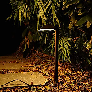 Malibu Outdoor Landscape Lighting Low Voltage Led Pathway Light 22 Lumen Floodlight 12V Warm White Garden Light for Driveway Yard Lawn Equinox 2101-01