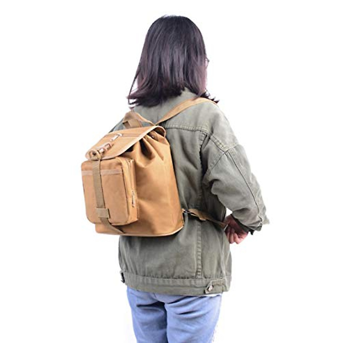 MLOLM Tactical Backpack Mini Military Rucksack Water Resistant Backpack for Mens 10L