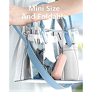 SWEETFULL Misting Fan Portable, Handheld Personal Mister Fan, Small Fan Rechargeable, Mini Spray Water Mist Fan, Kids Women Portable Fan For Travel, Outdoors, Hiking, Camping Home Office (Pink)