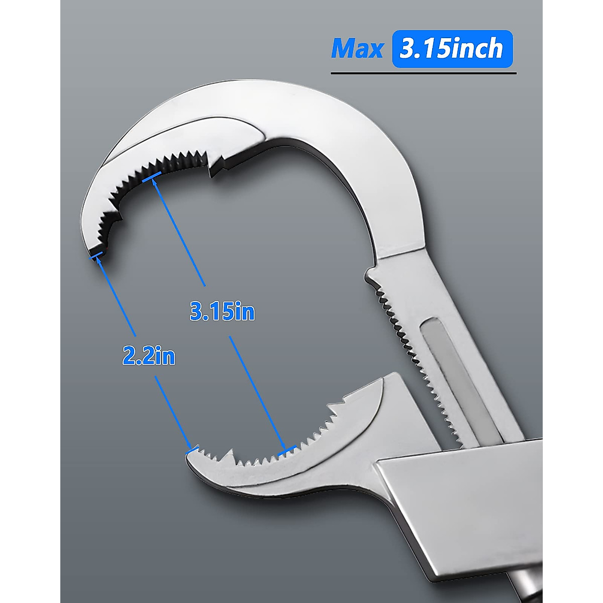 Universal Adjustable Double-Ended Wrench - Multifunctional Bathroom Wrench, Universal Pipe Wrench, Crescent Wrench Sets Hand Tool for Water Pipe Repair & Home Accessories