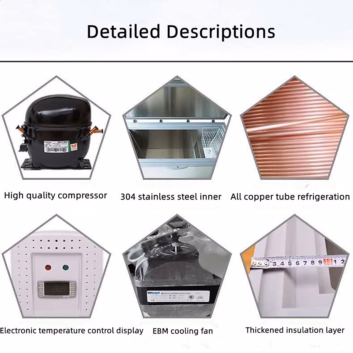 HNRUIDACN -86 ° C 28L (Adjustable from -40 to -86 ° C) Ultra Low temperature Small Commercial Freezer Horizontal Freezer Laboratory Low Temperature Refrigerator