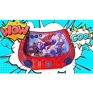 Marvel Classic Handheld Water Game (1 Unit Spiderman) Superhero Spiderman Style. Water Ring Arcade Toy Just Add Water. Stress Relief Fidget Toy for Kids and Adults. Game Toy. B-6901-1