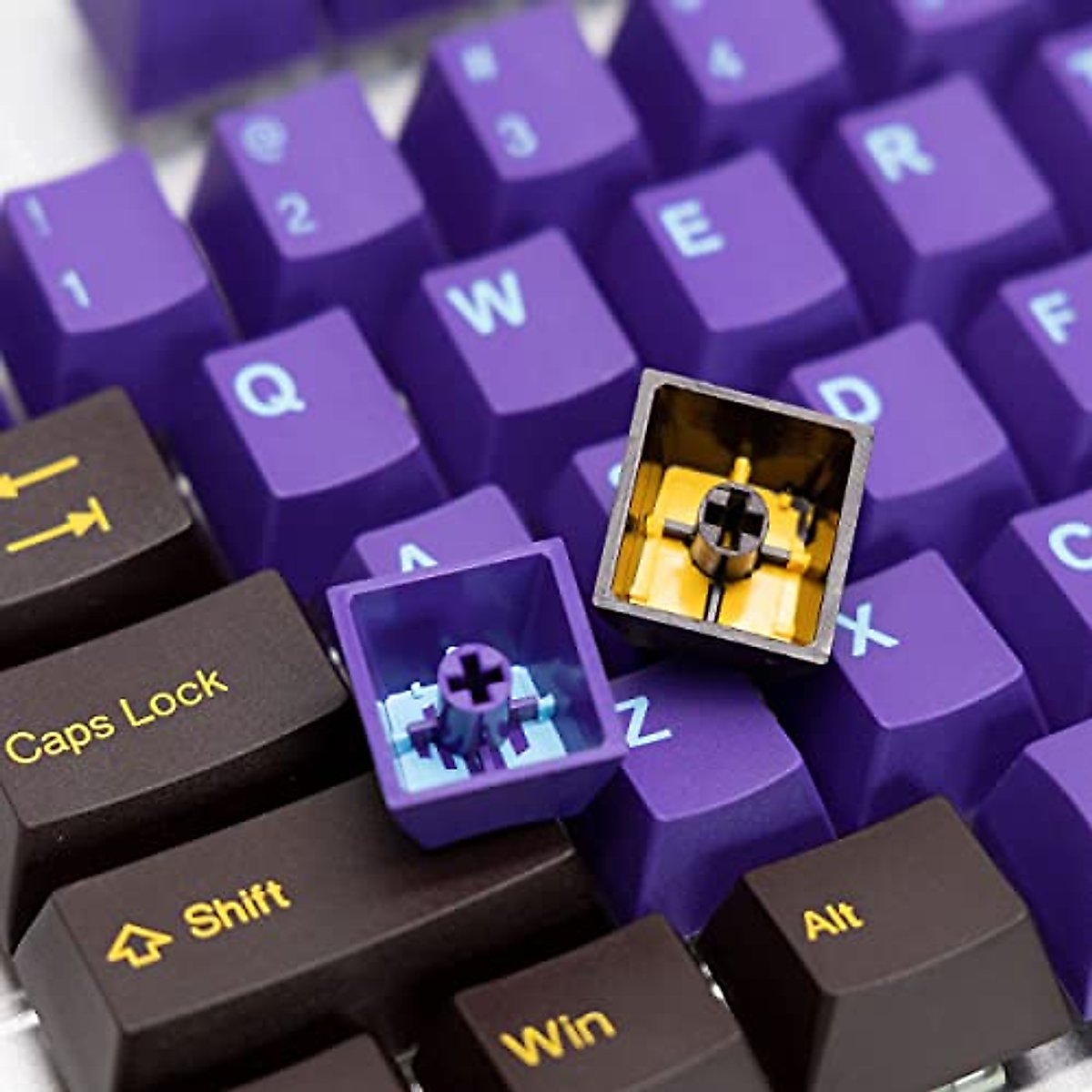 TAI-HAO Cubic Profile Chocolate Factory Keycaps 113 ANSI Layout Compatible with All MX Types Keyboards(61/87/104/108+1.75U Shift Key) Custom Keycap Set