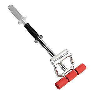 POWERTEC Extendable Floor and Wall Roller for Vinyl Flooring, Tile & Linoleum Roller with Extendable 17" to 27" Handle, 7.5" Wide for LVP, Veneer, Carpet, Wall Coverings, 1PK (71033V)