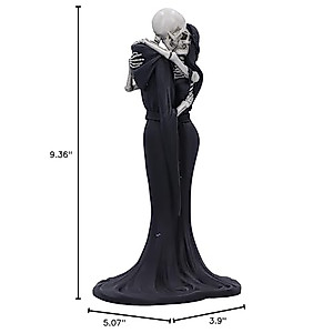 Nemesis Now Eternal Kiss 24cm, Resin, Gothic Wedding Giftware, Skeleton Kiss Figurine, Cast in The Finest Resin, Hand-Painted,Black and White