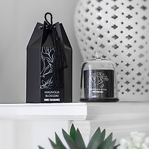 Luxury Rosemary Scented Candles, Soy Wax Glass Dome Candles, 21 OZ Birthday Gift for Women, Relaxing Aromatherapy Candles, Luxury Candles, Romantic Gift for Valentine, Christmas and Mom (Black)