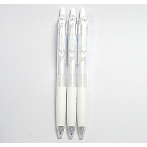 Pilot Juice Gel Ink Pen-0.5 mm-White, 3 pens per Pack (Japan import) [Komainu-Dou Original Package]