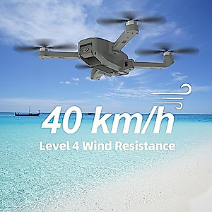 Brushless Motor Drones with 2 Cameras 40KM/h MAX Wind Resistance Class 4 for Adults 5GHz WIFI FPV Drone with HD Camera RC Quadcopter for Beginners 2 Batteries 30 Minutes idea16 UAV