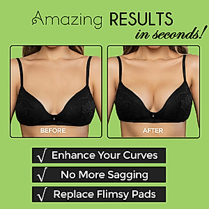 Double Scoop Women's Triangle Push Up Shaper for Bra & Swim, B/C Cup, Sweet Peaches