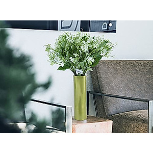 AUSBENDER Tall Fall Branches Wedding Picks Faux Stems White Artificial Flowers 24.4"(WildHydrangeaSpray) Floral Arrangement Rustic Decoration Crafts Home Decor Holiday Wedding Parties Primitive 6pcs