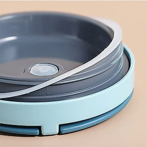 Ptsygantl Food Thermos, 1000ml Soup Thermos, Stainless Steel Bento Box with Handle, Breakfast Cup Soup Storage Container Sealed for Work Travel (Blue)