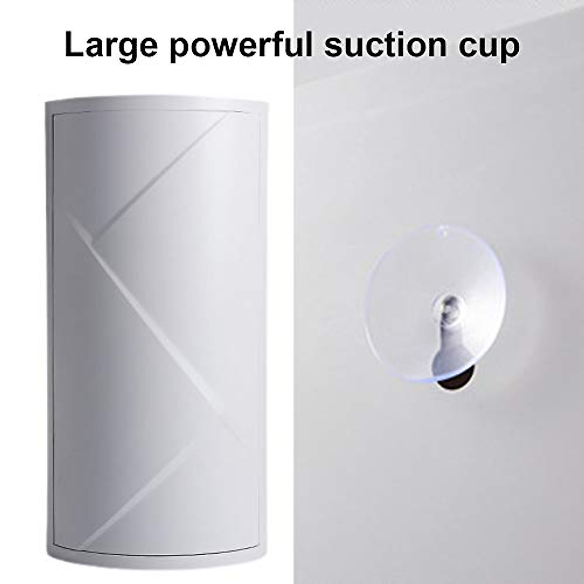 EMVANV Multifunction Corner Locker Cosmetic Storage Rack 360 Degree Rotation Storage Rack for Office Home Bathroom Triangle Shelf Kitchen(Grey)