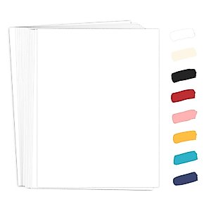 50 Pack White Cardstock 8.5 x 11 White Paper, Goefun 65lb Card Stock Printer Paper for Cards Making, Office Printing, Paper Crafting