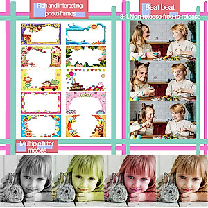 NINE CUBE Kids Digital Camera,Children's Digital Camera for Boys Girls Age 3-5,Toddler Camera for 3 4 5 6 7 Years Old Christmas Birthday Gifts,Mini Toys Camera for Toddler with 32GB SD Card