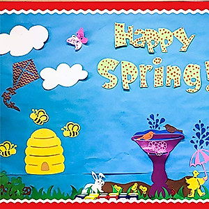 Red Scalloped Bulletin Board Borders for Valentine’s Day Classroom Decoration 36 Feet