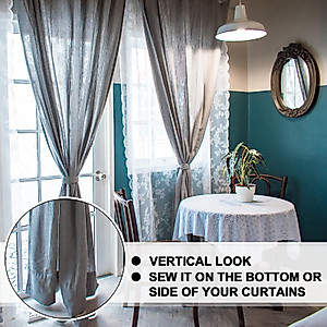 Wowangce 10 Yards 0.1 Lb/Meter Curtain Weighted Tape Fabric Iron Block Weighted Drapery Tape for Indoor Outdoor DIY Curtain Drapery Accessories