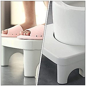 LIFKOME Toilet 1pc Step Stool, Shape Footstool Squatting Shaped Stool- and Foot Bathroom Assistance Potty U Toddlers Posture Child for Plastic U-Shaped Anti- Washing Platic Portable Toilet