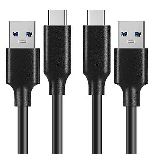 UrbanX (2-Pack USB C Android Auto Cable for Microsoft Surface Duo 2, 3.3FT, 10Gbps, USB C 3.1 Gen 2 USB-A, 3A Type C Charger Fast Charging Sync Data Transfer Cord