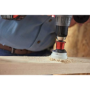 Disston QuickCore 7 pc Set - 1 Each: 1", 1-1/4", 1-1/2", 1-3/4", 2", and 2-1/2" Hole saws, Arbor with a Pilot Drill bit, Hex Key