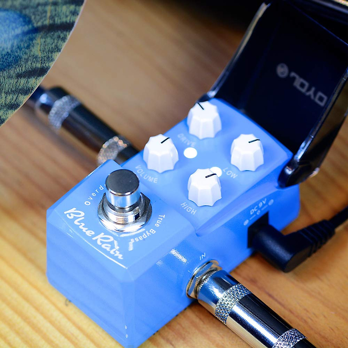 JOYO JF-311 Blue Rain Overdrive Mini Pedal Bundle with JP-02 DC 9V 18V Pedal Power Supply