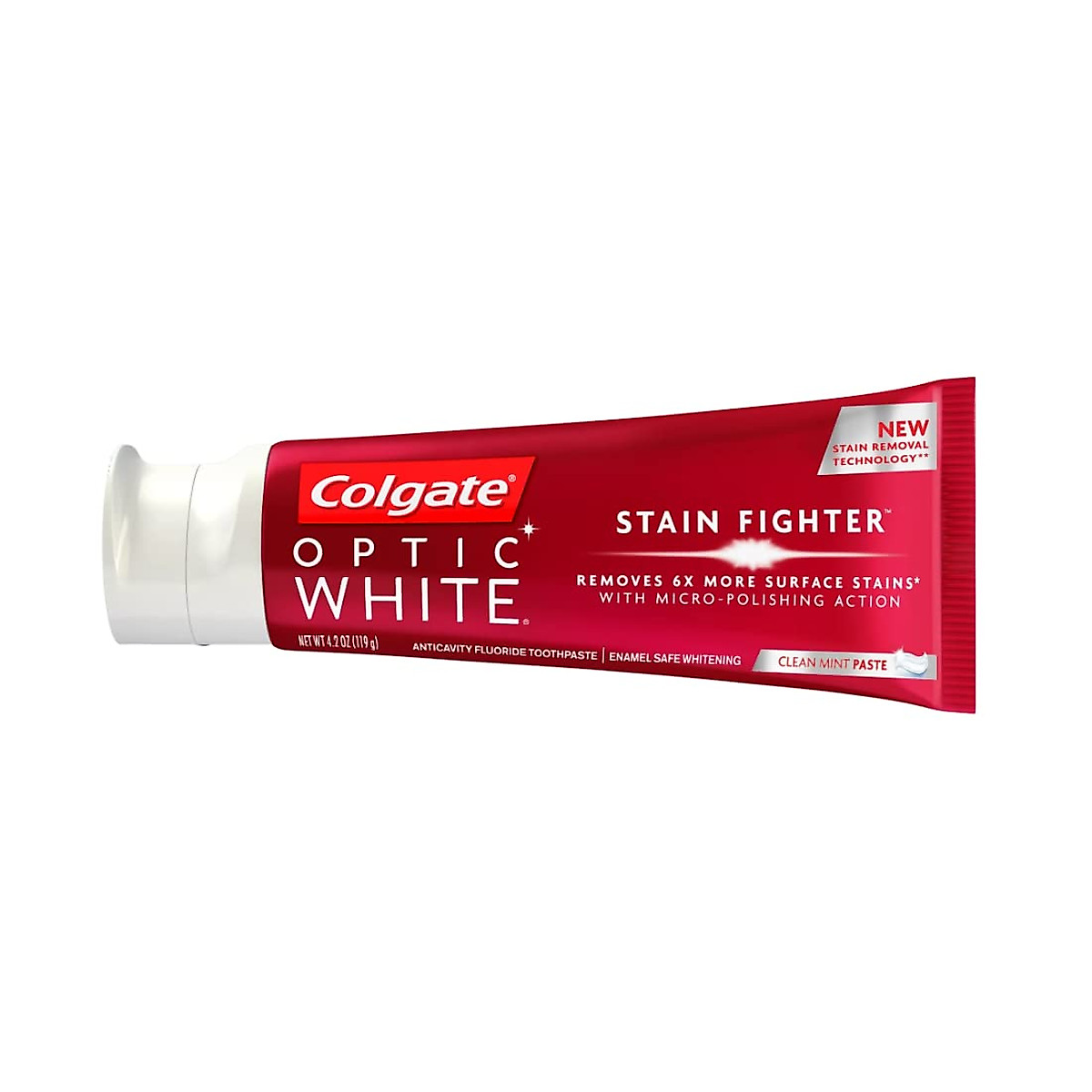 COLGATE OPTIC WHITE STAIN FIGHTER CLEAN MINT