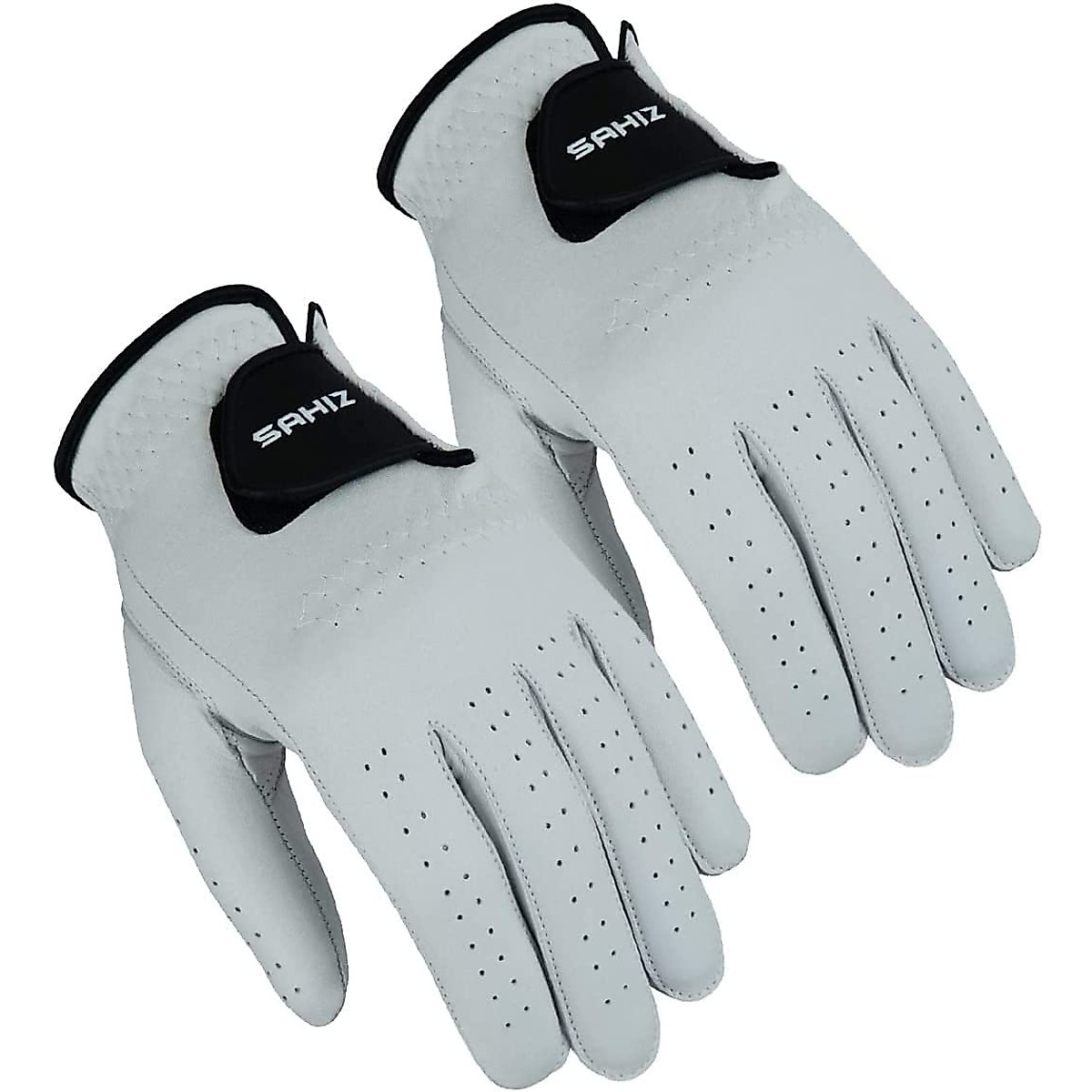 SAHIZ Genuine Cabretta Leather Golf Gloves Men Left Hand Single Value Pack Premium Feel Fit and Comfort. (Cadet Large, Left Handed)