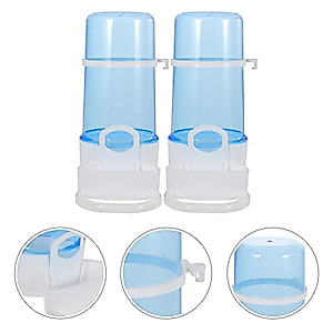 balacoo 2Pcs Small Animal Automatic Feeder Bird Hamster Water Dispenser Pet Food Dispenser Pet Water Bowl for Hamster Small Pet Bird