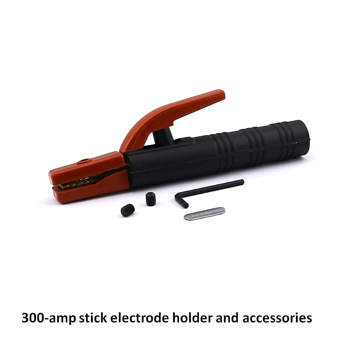 WeldingCity 10-ft 1-AWG USA-made Heavy Duty Welding Cable with Stick Electrode Holder Stinger and Tweco-type Twistlock Connector Plug for Welder Whip Lead