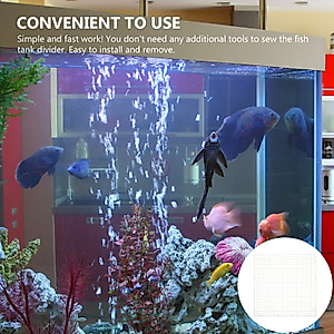 Kichvoe 6pcs Fish Tank Divider Grid Aquarium Grid Dividers Fish Tank Divider Plates Mesh Divider Aquarium Supplies Fish Tank Grid Divider Bottom Partition Net Aquarium Bottom Divider