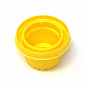4 Pack Replacement YELLOW SPOUT CAPS Top Hat Style fits # 900302 900092 BLITZ Gas Can Spout Cap fits self venting gas can Aftermarket (SPOUTS NOT INCLUDED)