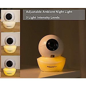 Add On Camera for Baby Video Monitor V43, Remote Pan Tilt Zoom, Adjustable Night Light, Two-Way Audio, Night Vision, Lullabies (not Suitable for HD S2 Models)