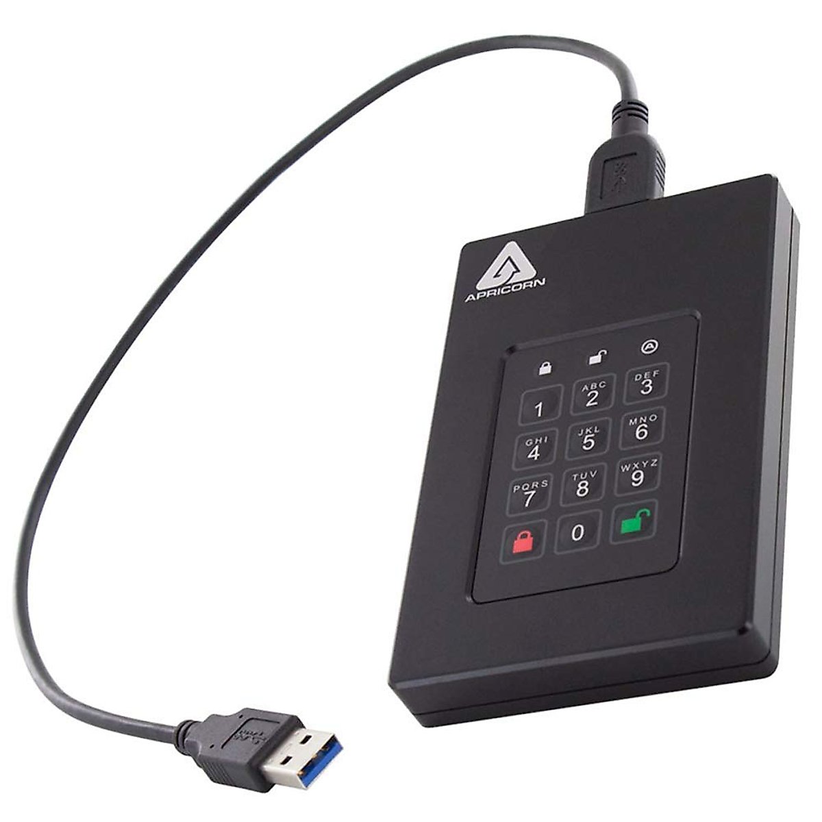 Apricorn 2TB Aegis Fortress L3 - FIPS Validated, SSD USB 3.0 Hardware Encrypted Portable Drive