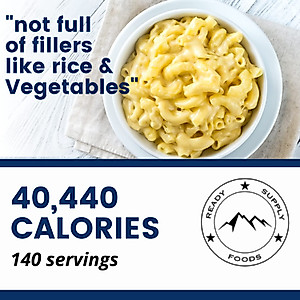 Ready Supply Food Survival Food 25 Year Shelf Life Breakfast, Lunch & Dinner Emergency Food Supply (Extra Large) 2X Bigger Than Competitors | Freeze Dried Food Bucket Long Term Food Storage |