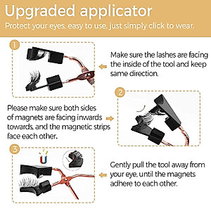 Dual Magnetic Eyelashes, Magnetic Eyelashes without Eyeliner or Glue, Light weight & Easy to Wear, Best 3D Reusable Eyelashes with Applicator (WITHOUT EYELINER)