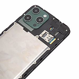 I14pro max Unlocked Smartphone 4G, Unlocked Cell Phone with 6.1 Inch LCD 720P IPS HD Screen, Support Dual Camera, Face Unlock, Dual SIM 3G Mobile Phone, MTK6737, 4G 48G, Dual Band 5G WiFi(Dark Green)