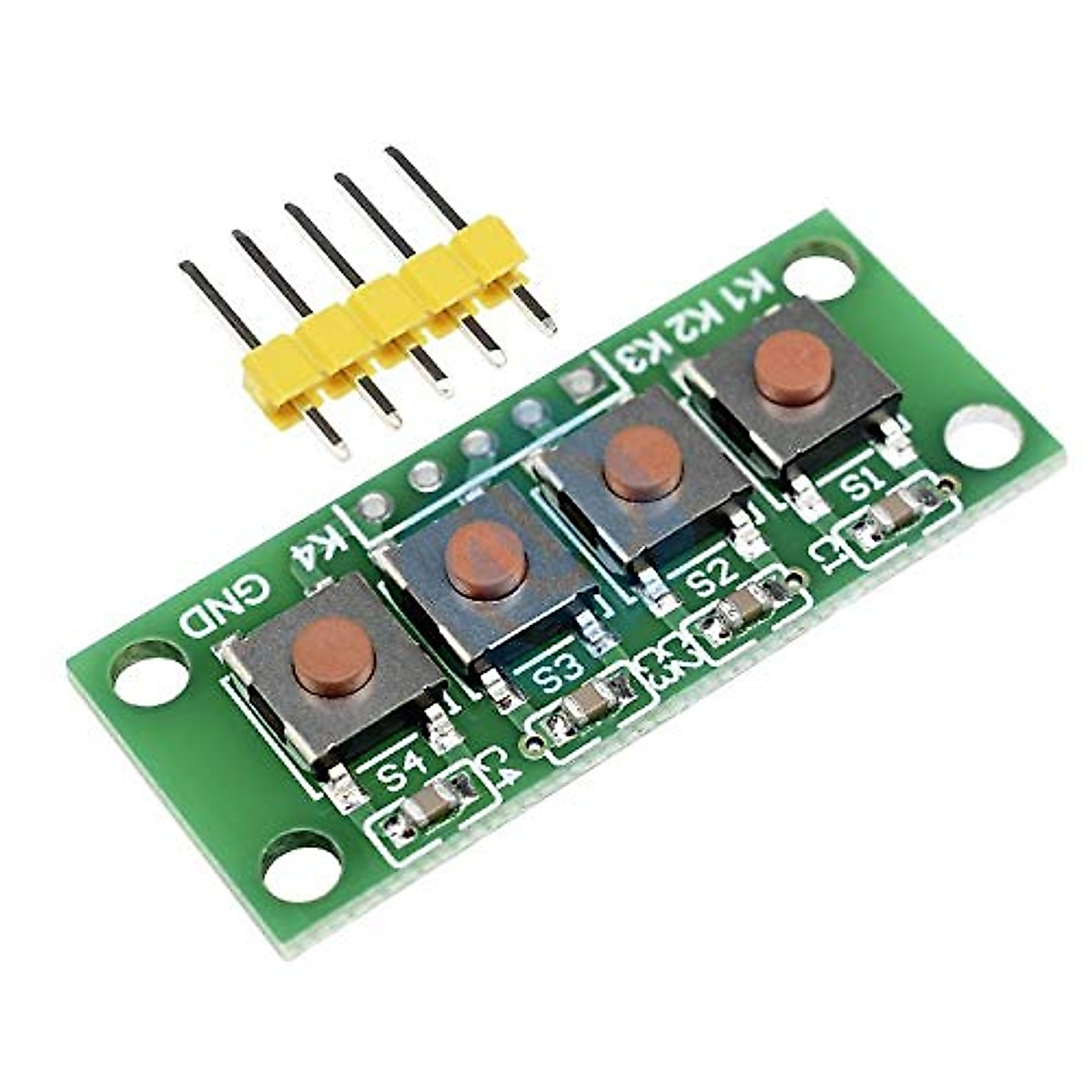 5Pin 1x4 4 Keys Button Keypad Keyboard Breadboard Module for Arduino DIY KIT Universal for Curriculum Graduation and Experiment