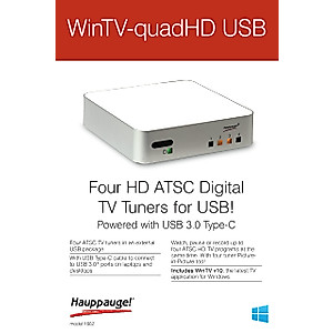 HAUPPAUGE 1682 WinTV-quadHD USB Four HD ATSC Digital TV Tuners for USB 3.0 W/PIP